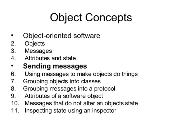 Object Concepts Chapter 6 | PPT Object Concepts Chapter 6 | PPT