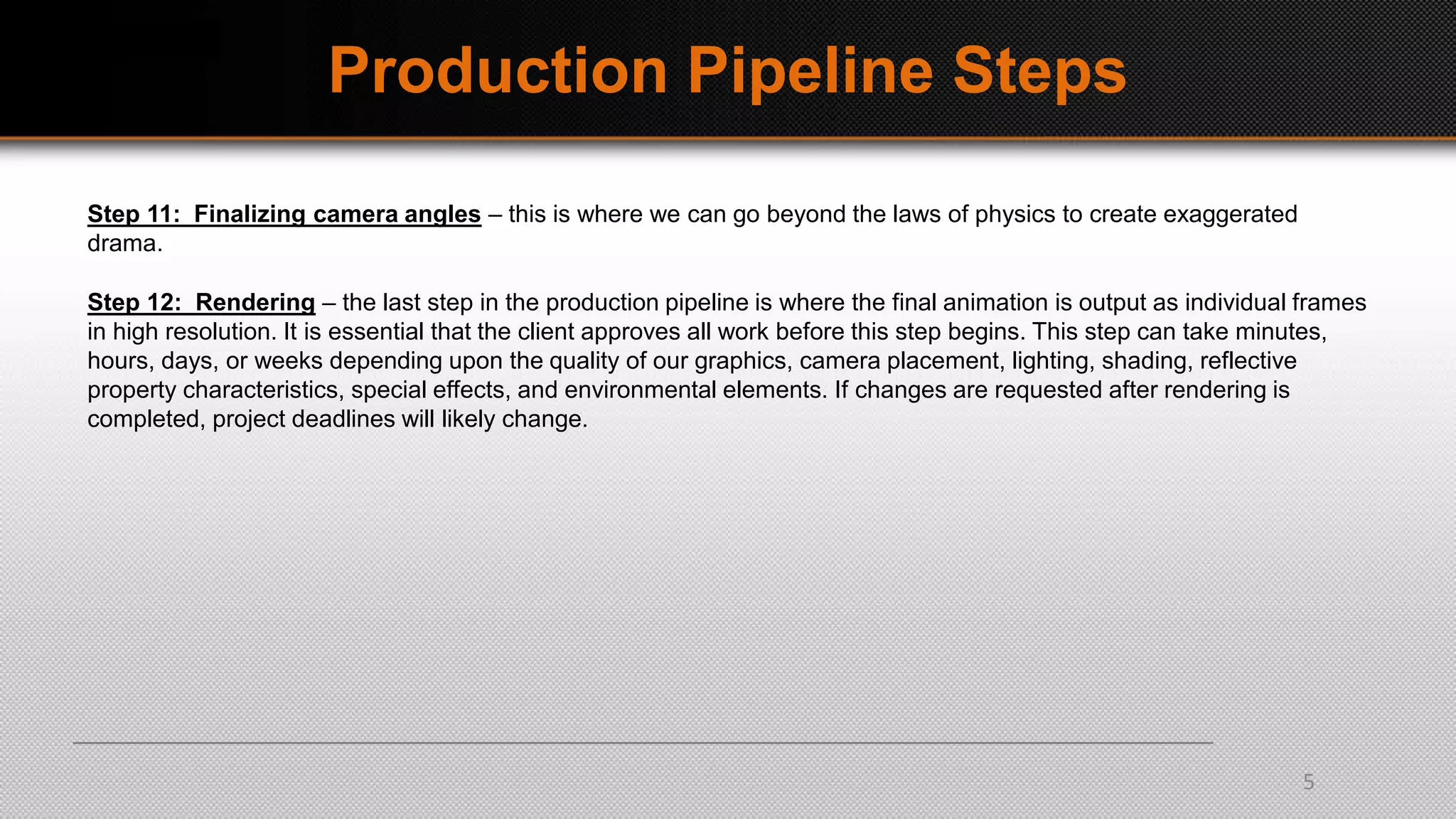 Object Oriented 3d Animation Pipeline Pptx Computer Animation 5439