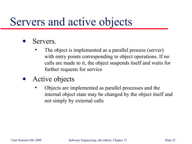 Object Oriented Design in Software Engineering SE12 | PPT