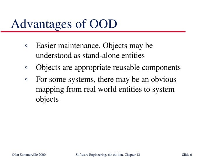 Object Oriented Design In Software Engineering Se12