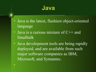 Object Oriented Language | PPT