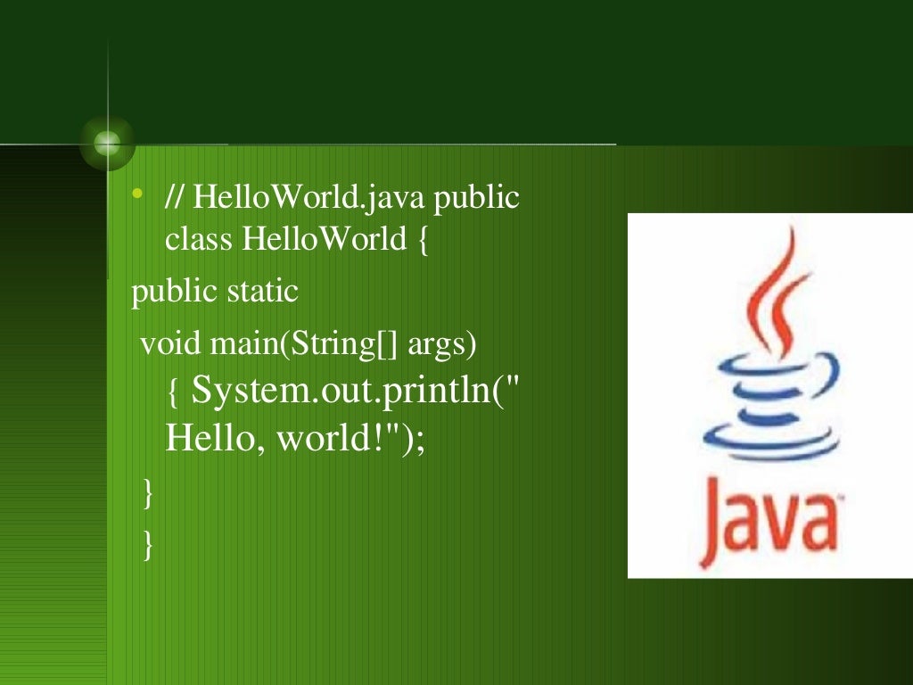 Object Oriented Language