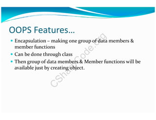 Object Oriented Programming Concepts | PDF