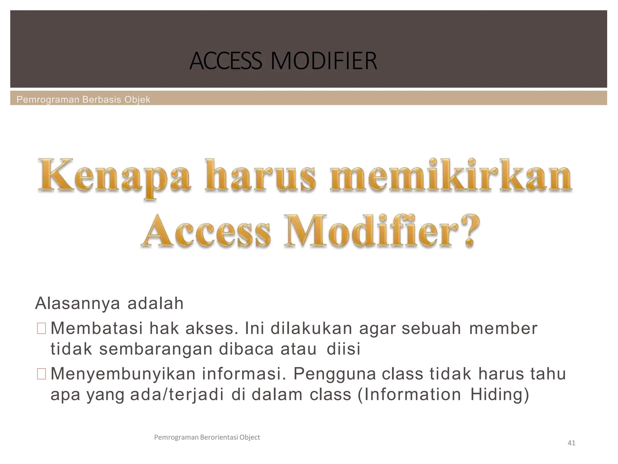 Object Oriented Programming New Oop Pptx