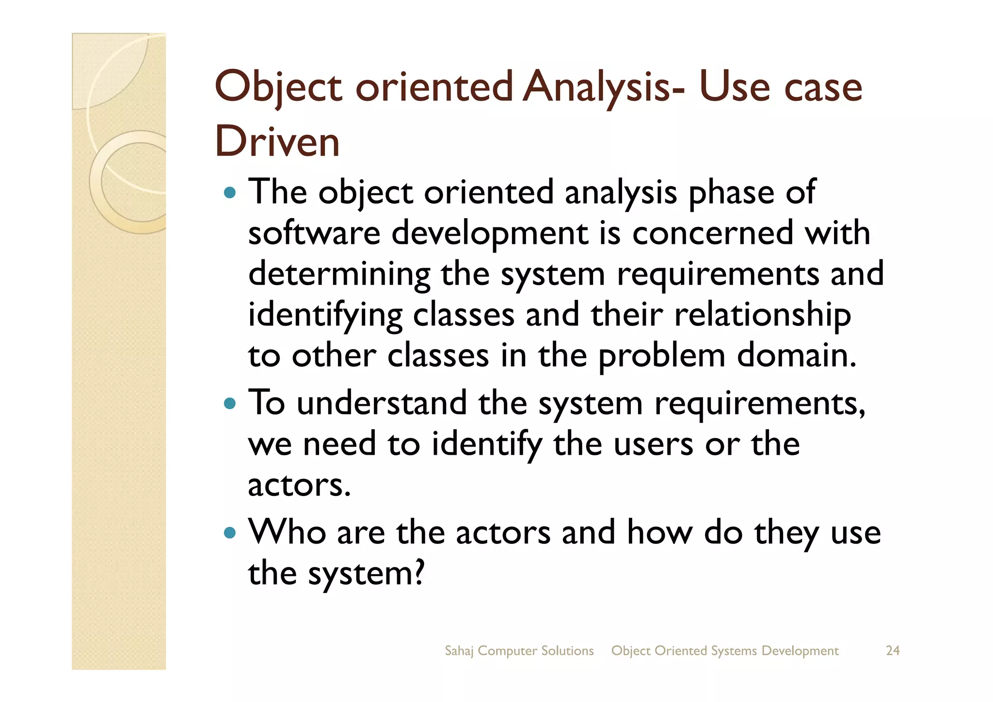 Object Oriented Systems Development Life Cycle Ppt Ppt