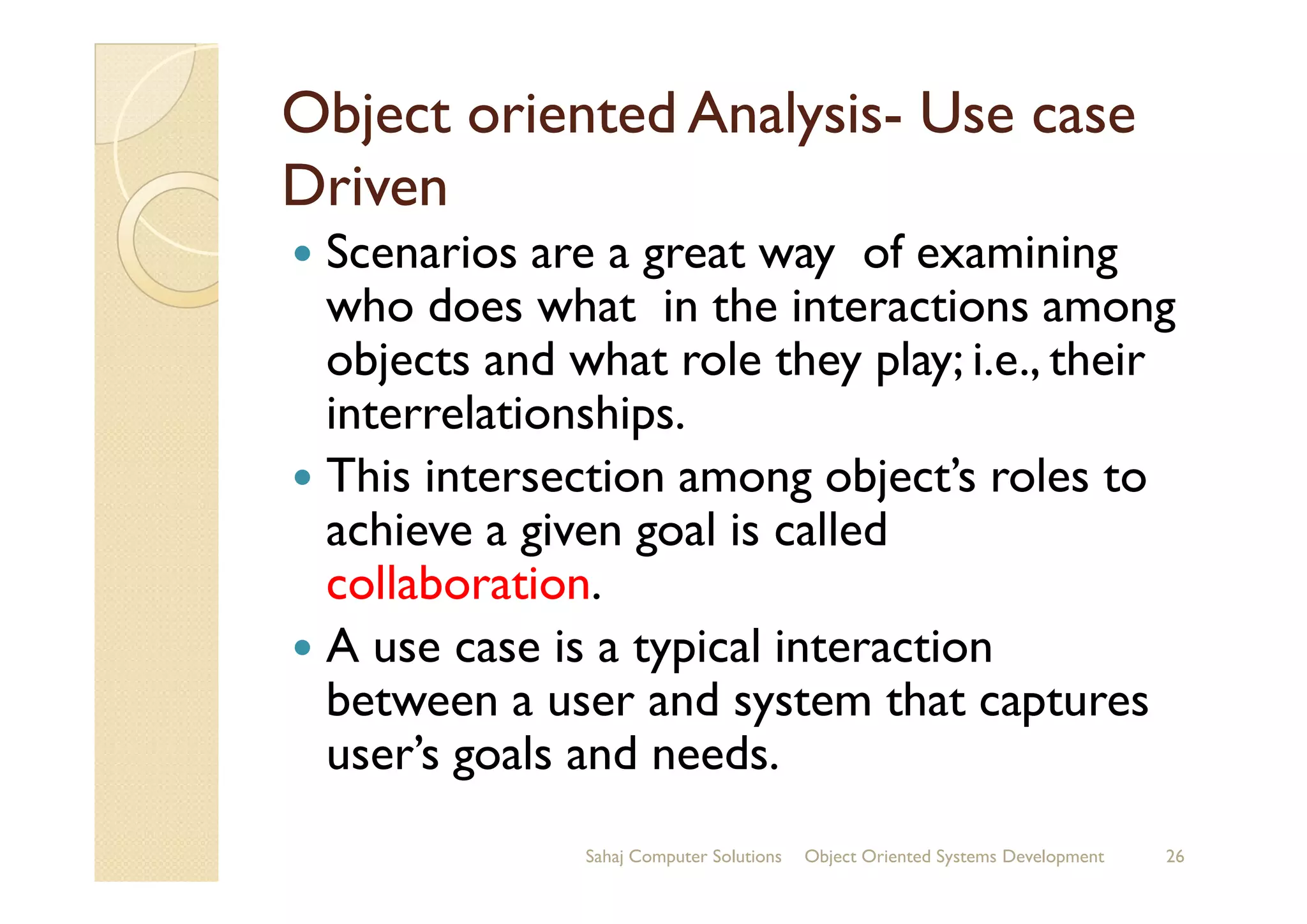 Object Oriented Systems Development Life Cycle Ppt Ppt