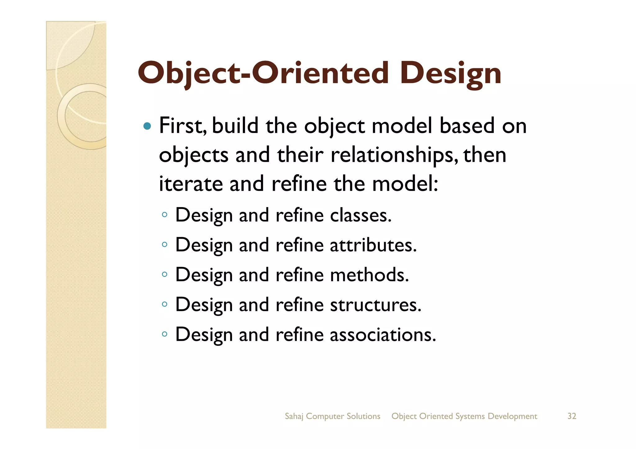 Object Oriented Systems Development Life Cycle Ppt Ppt
