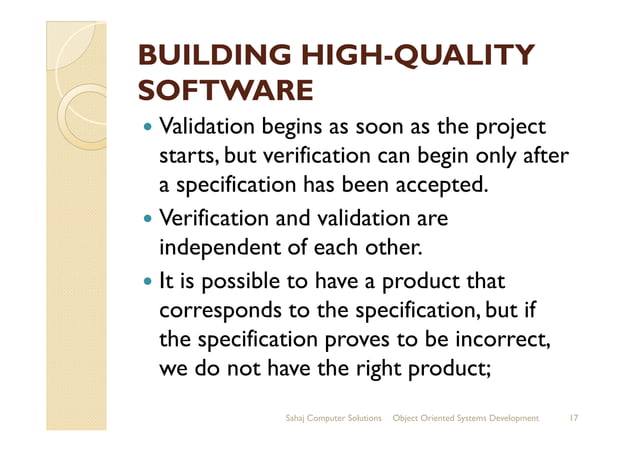 Object Oriented Systems Development Life Cycle Ppt Pdf Operating Systems Computer Software