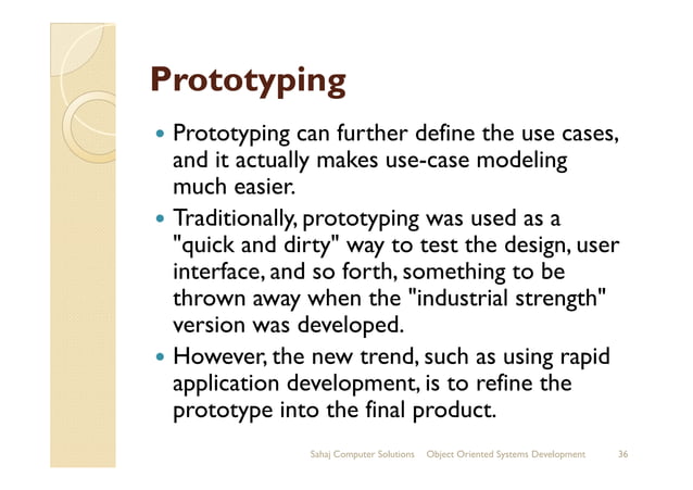Object Oriented Systems Development Life Cycle Ppt Ppt