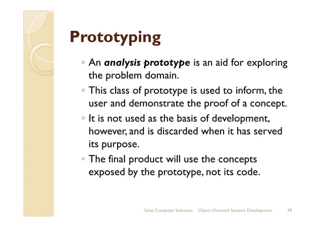 Object Oriented Systems Development Life Cycle Ppt Pdf Operating Systems Computer Software