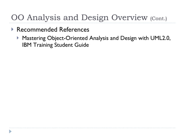Object Oriented Analysis and Design with UML2 part1 | PPT