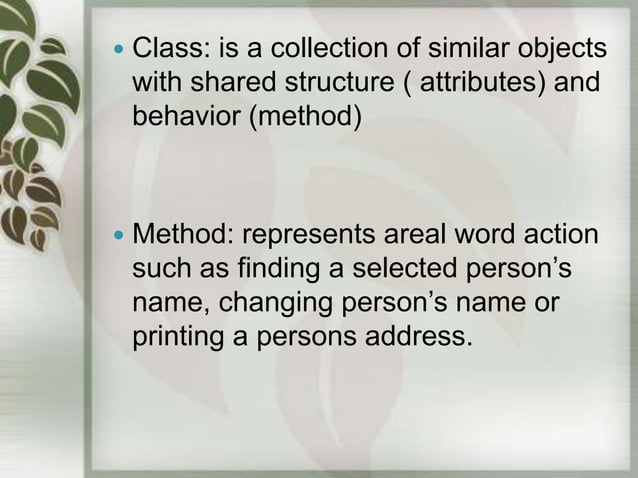 Object Oriented Database Model Ppt