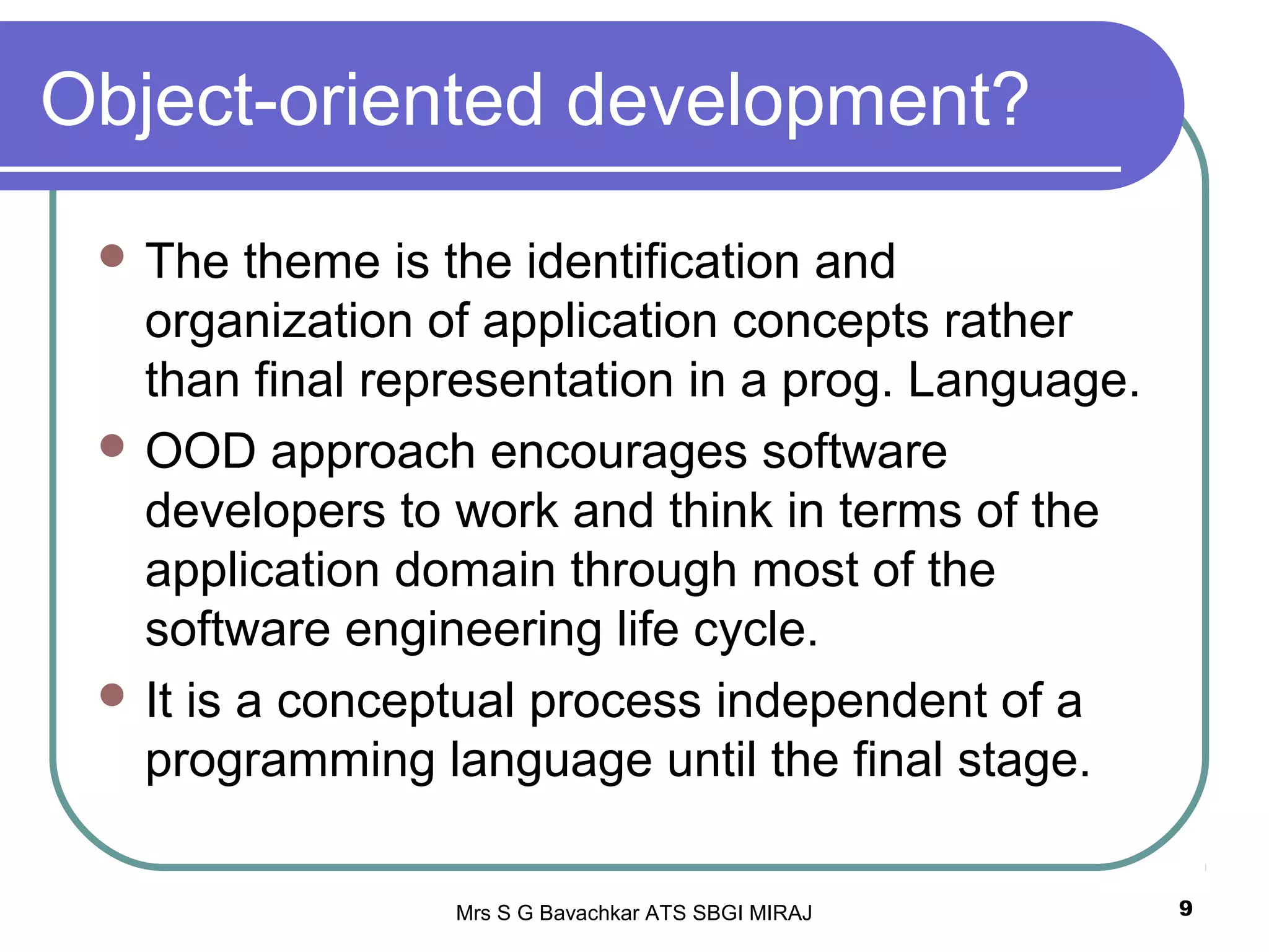 Object Oriented Modeling And Design Ppt