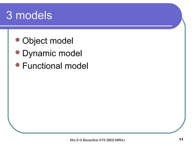 Object oriented modeling and design | PPT