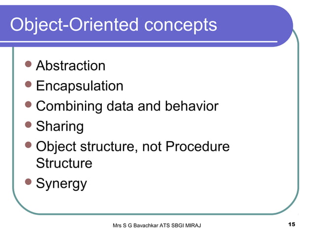 Object oriented modeling and design | PPT