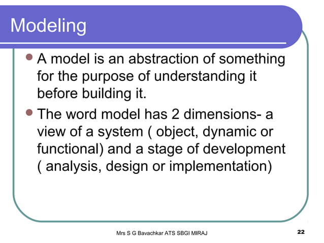 Object oriented modeling and design | PPT