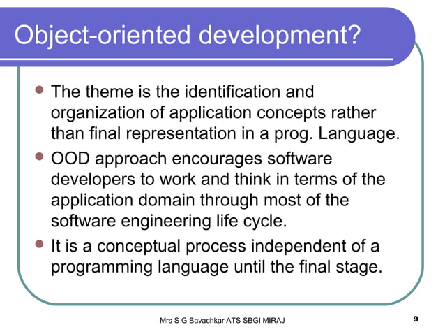 Object oriented modeling and design | PPT