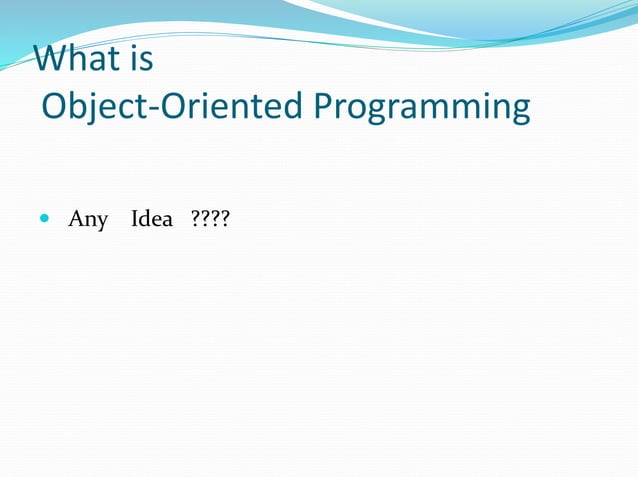 Object Oriented Programming Pptx Programming Languages Computing