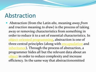 Object oriented programming | PPTX