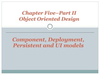 Object oriented sad-5 part ii | PPT