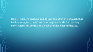 Object-Oriented Systems Analysis and Design Using UML.pptx | Computer Software and Applications ...