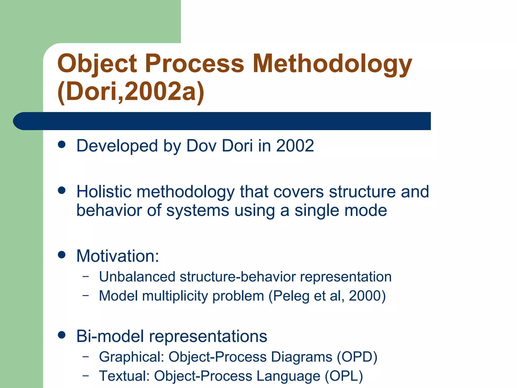 Object Process Methodology | PPT