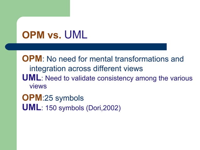 Object Process Methodology | PPT