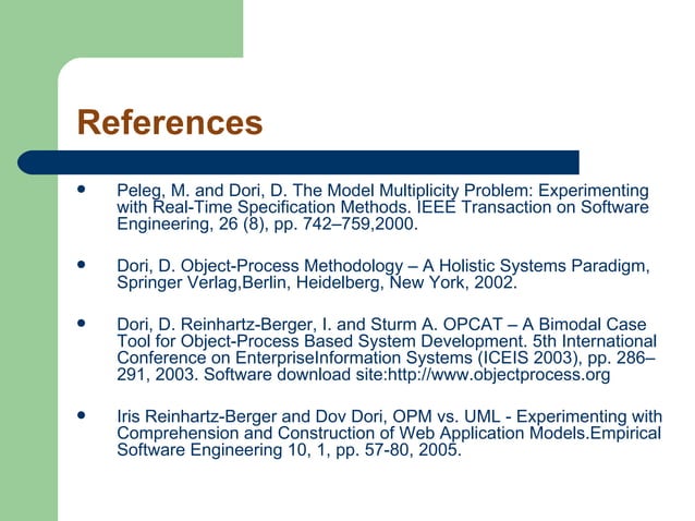 Object Process Methodology | PPT