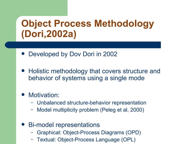 Object Process Methodology