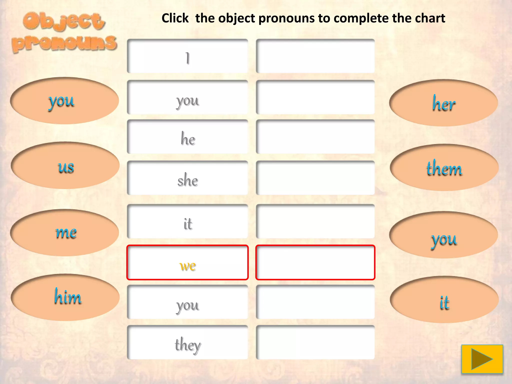 Object pronouns-ppt-flashcards-fun-activities-games 42227 | PPTX