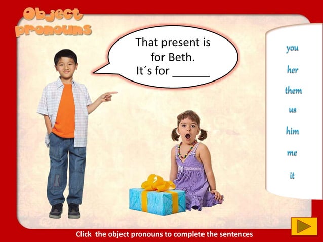 Object pronouns-ppt-flashcards-fun-activities-games 42227 | PPTX