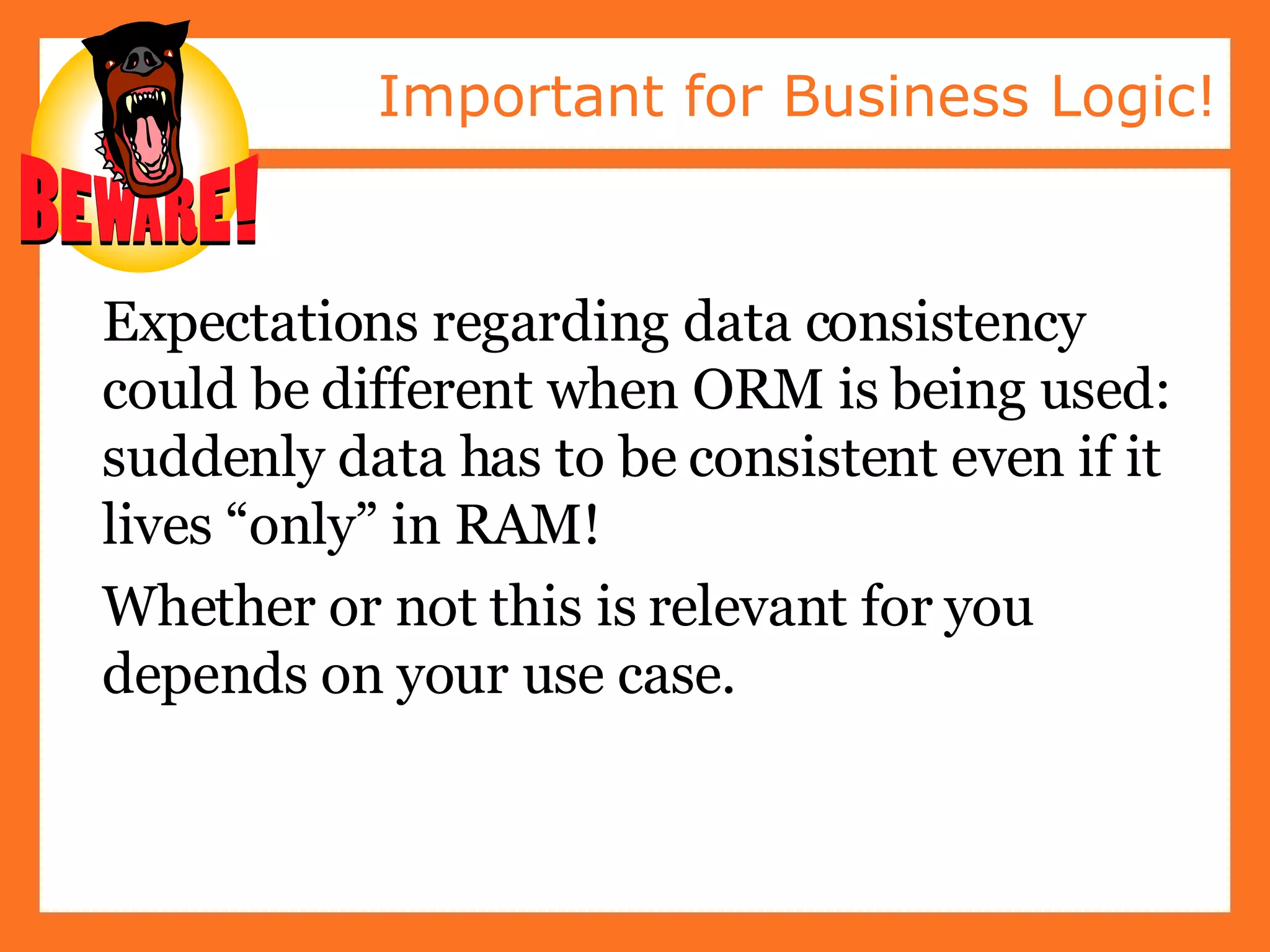 Object Relational Mapping In Real World Applications | PPT | Databases ...
