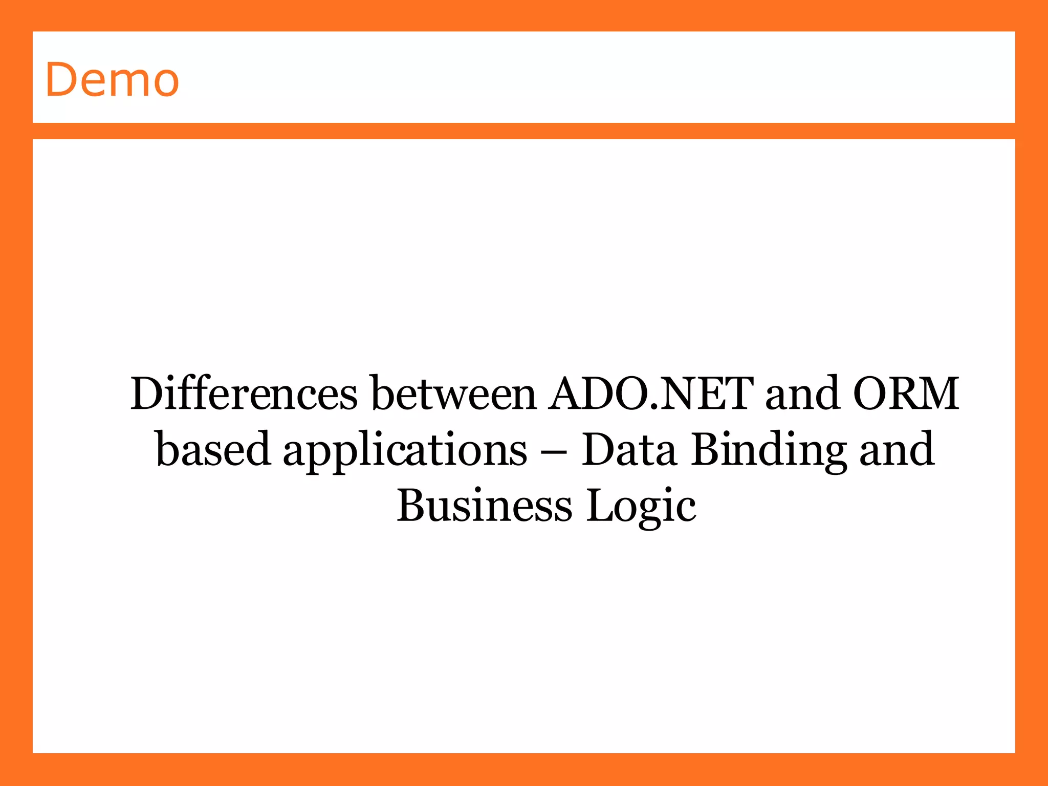 Object Relational Mapping In Real World Applications Ppt Databases Computer Software And