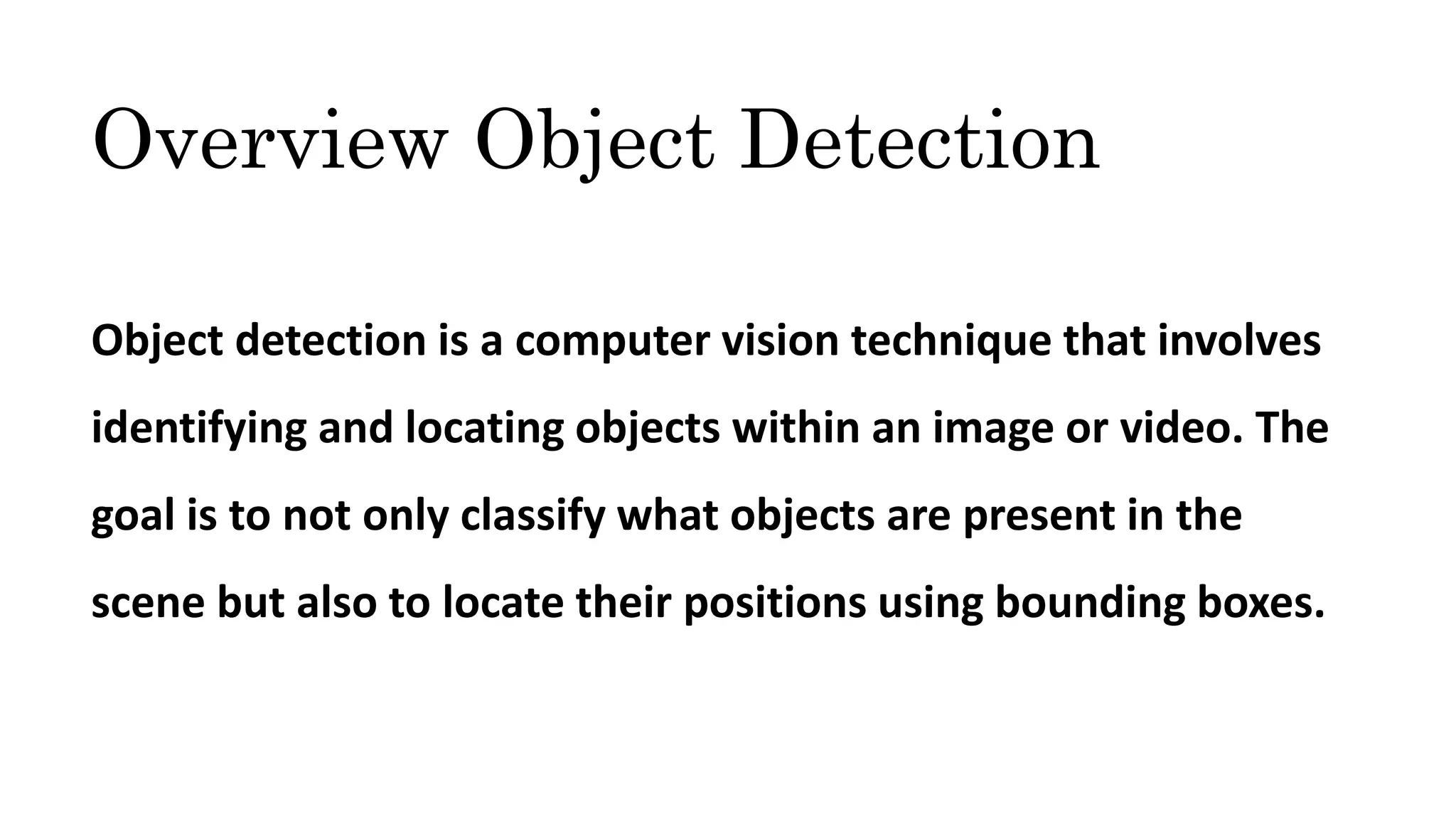 Object Detection Based On Artificial Intelligence Pptx