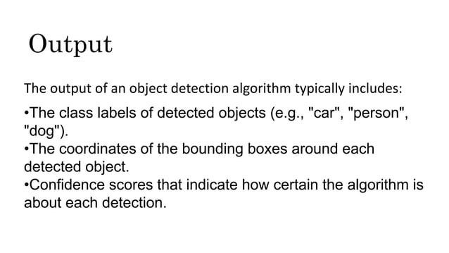 object DETECTION BASED ON ARTIFICIAL INTELLIGENCE | PPTX