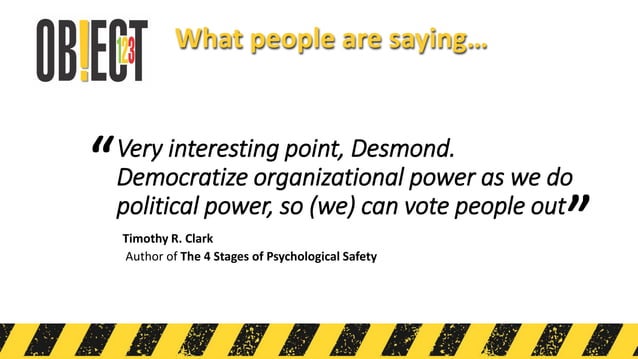 Object123 - Tools to stop power abuse OH&S | PPT