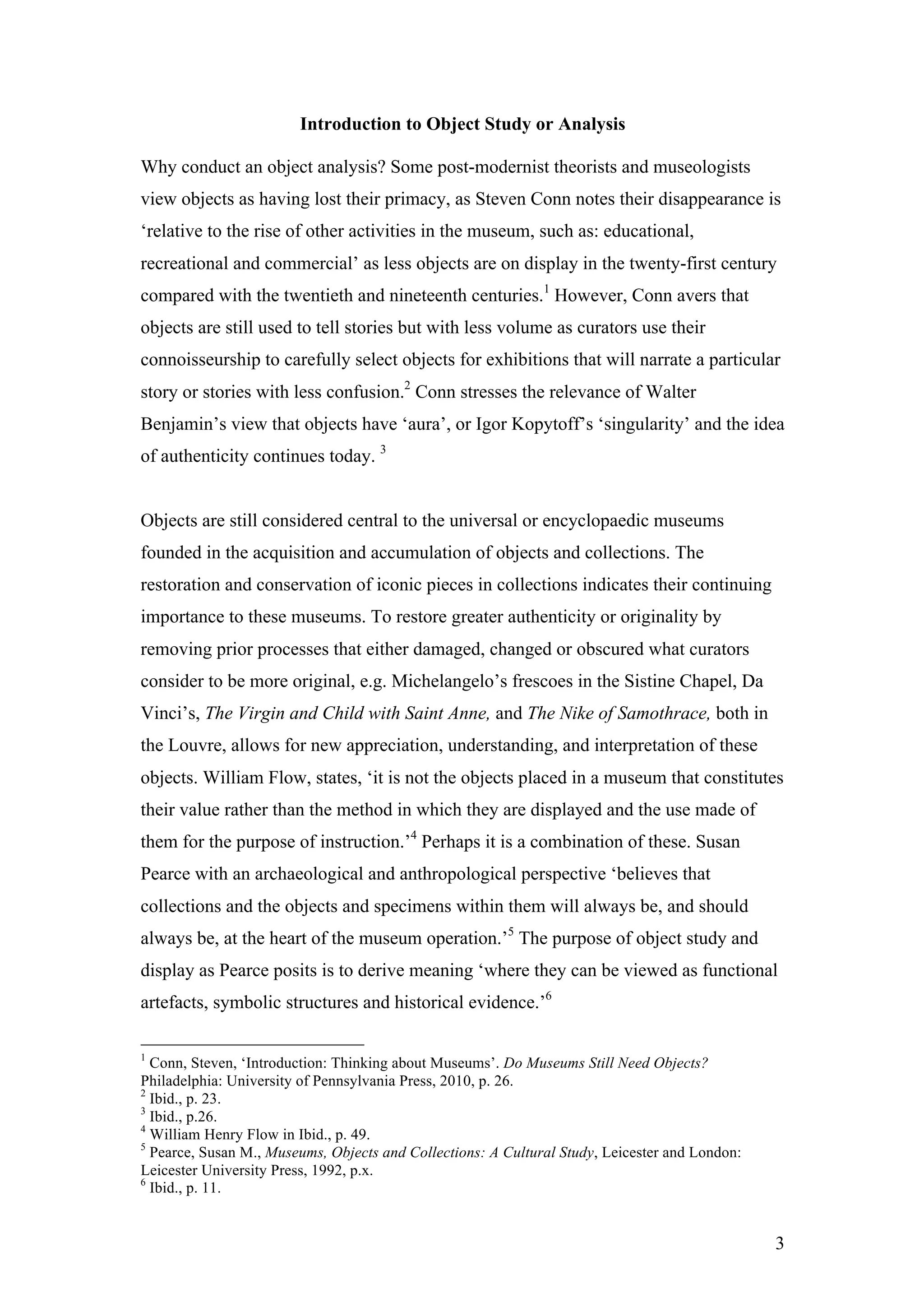 Object assessment for Objects & Places Unit (MMHS, Sydney Uni) | PDF