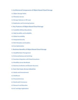 Object-Based Cloud Storage Framework.... | DOCX