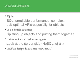 ObjectBox - The new Mobile Database | PPT