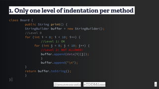 Object Calisthenics - TDD Milano | PPTX