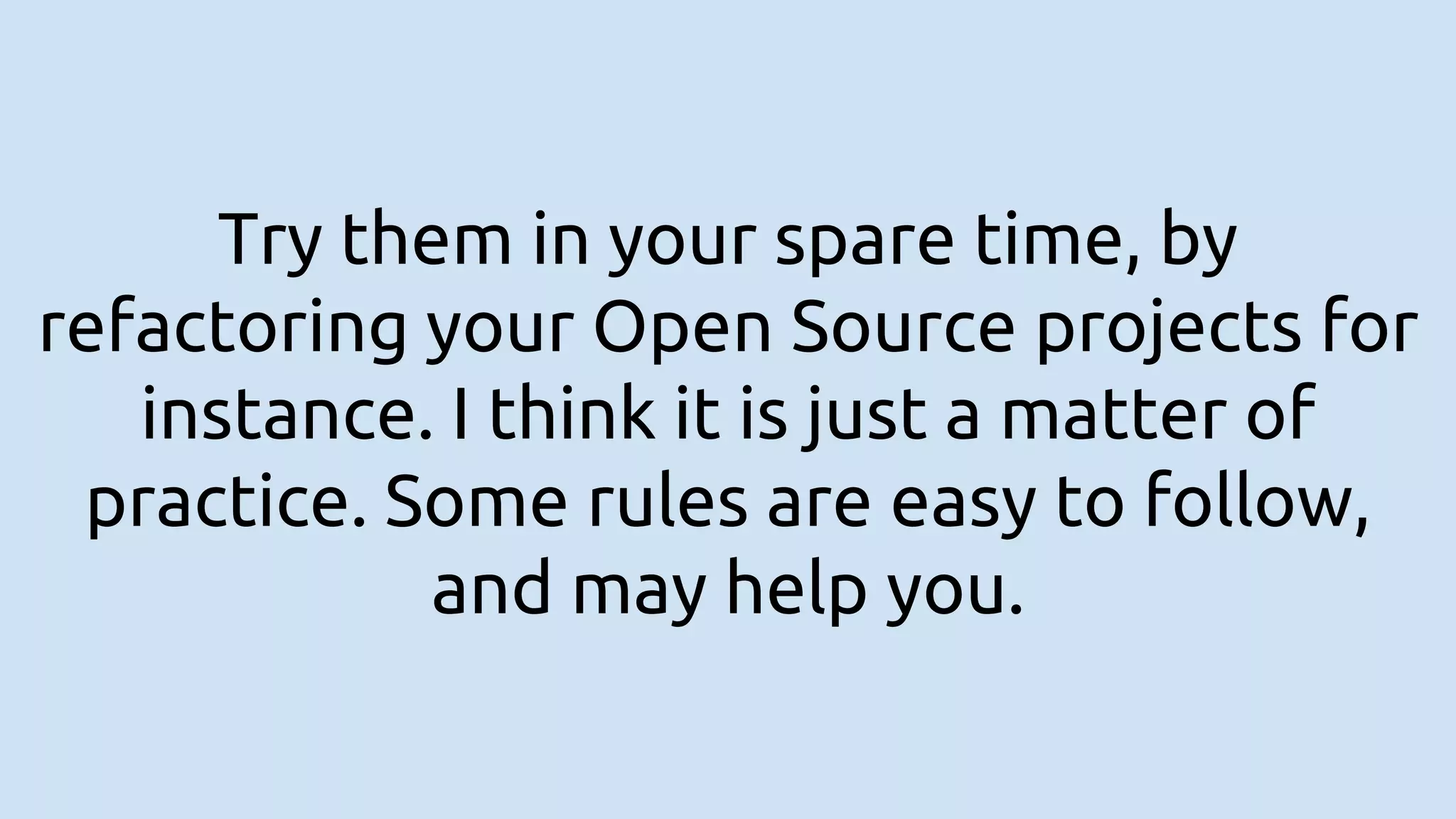 Object calisthenics and best practices of development in php | PPTX