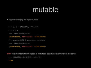 Object.__class__.__dict__ - python object model and friends - with examples | PPT