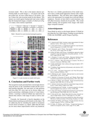 Object class recognition by unsupervide scale invariant learning - kunal | PDF