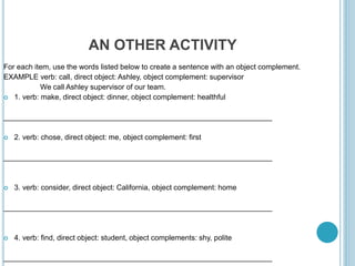 Object complements | PPTX