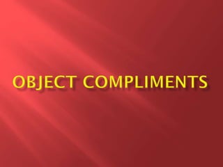 Object compliments | PPTX
