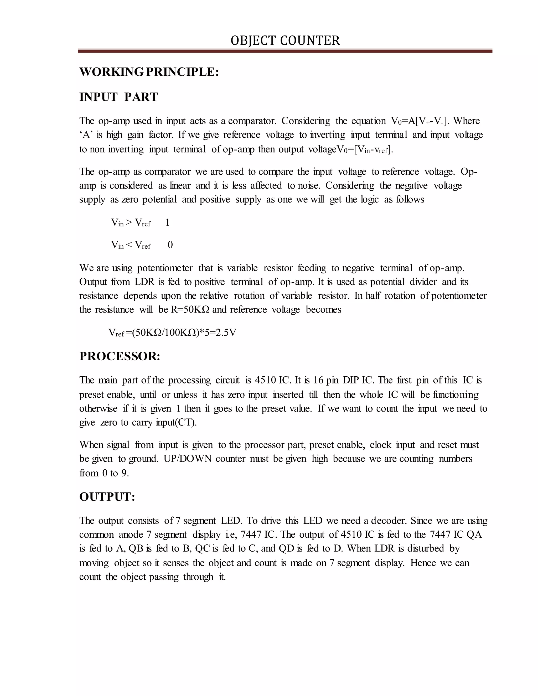 Object counter | DOCX