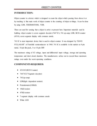 Object counter | DOCX