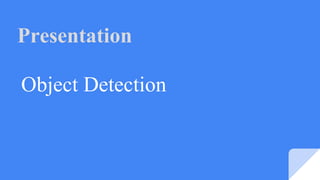 Object detection | PPTX