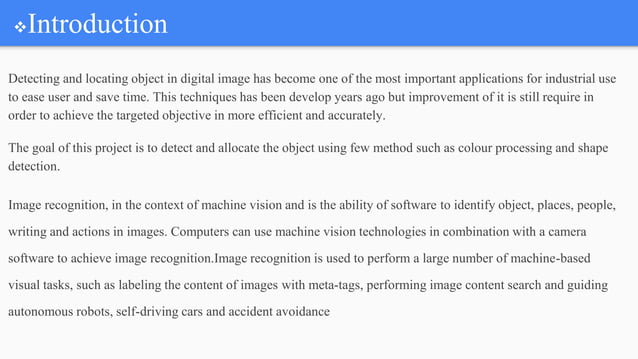 Object detection | PPTX | Computing | Technology & Computing