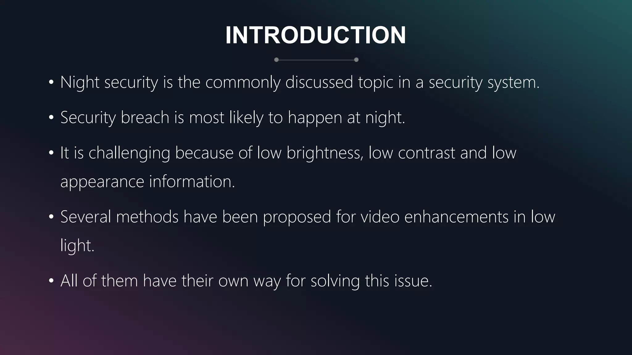 Object Detection At Night Ppt Free Download